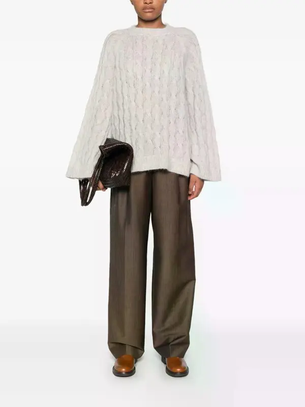 Brunello Cucinelli Cable-knit Wool-mohair Blend Sweater