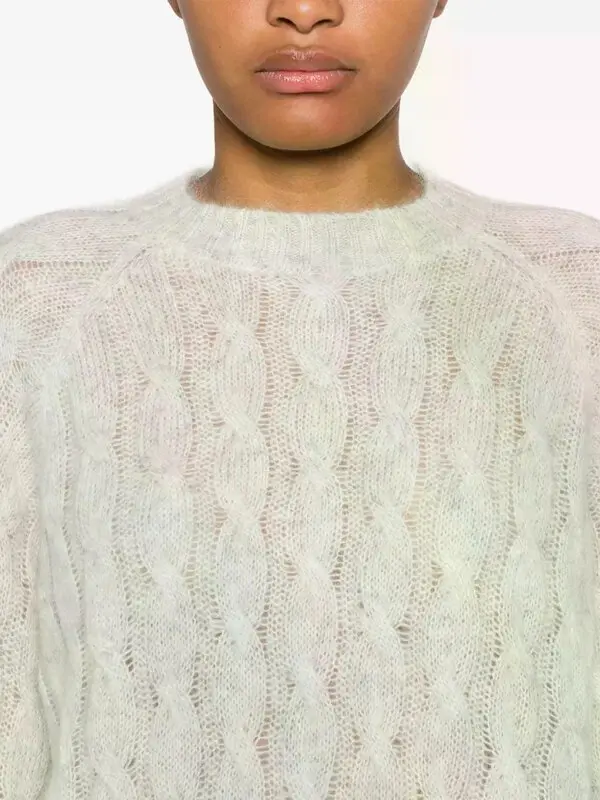 Brunello Cucinelli Cable-knit Wool-mohair Blend Sweater