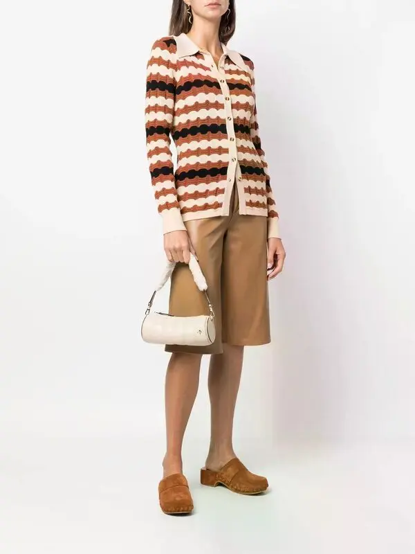 Manu Atelier Quilted Cylinder Shoulder Bag