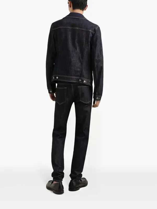 Dolce & Gabbana Logo-appliqué Denim Jacket