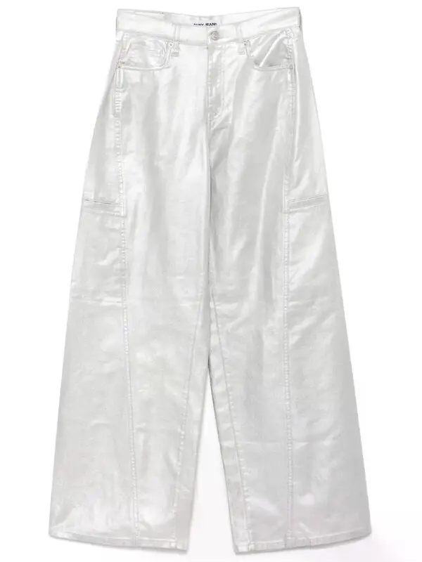Dkny High-rise Wide Leg Cargo Trousers