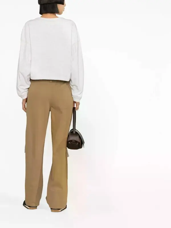 MARANT ETOILE Margo Cropped Sweatshirt - Neutrals