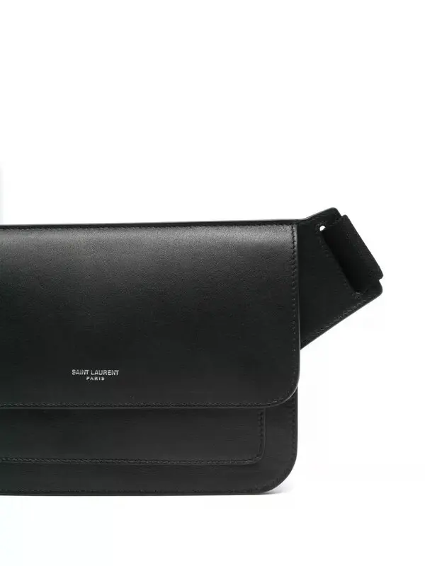 Saint Laurent Logo-stamp Leather Belt Bag
