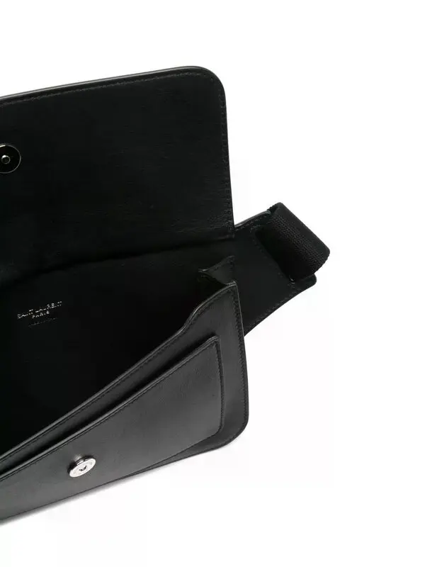 Saint Laurent Logo-stamp Leather Belt Bag