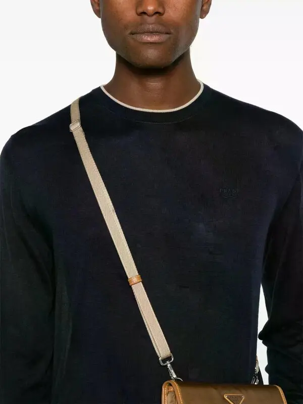 Prada Mélange-effect Cashmere Jumper