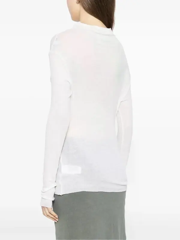 JAMES PERSE Long-sleeve Ribbed Knit Sweater - Neutrals