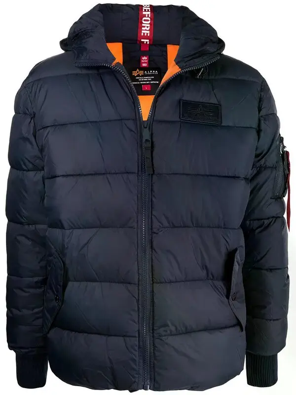 Alpha Industries Padded Logo Jacket - Black