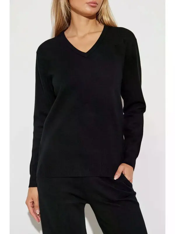Max Mara V-neck Wool Knit Top