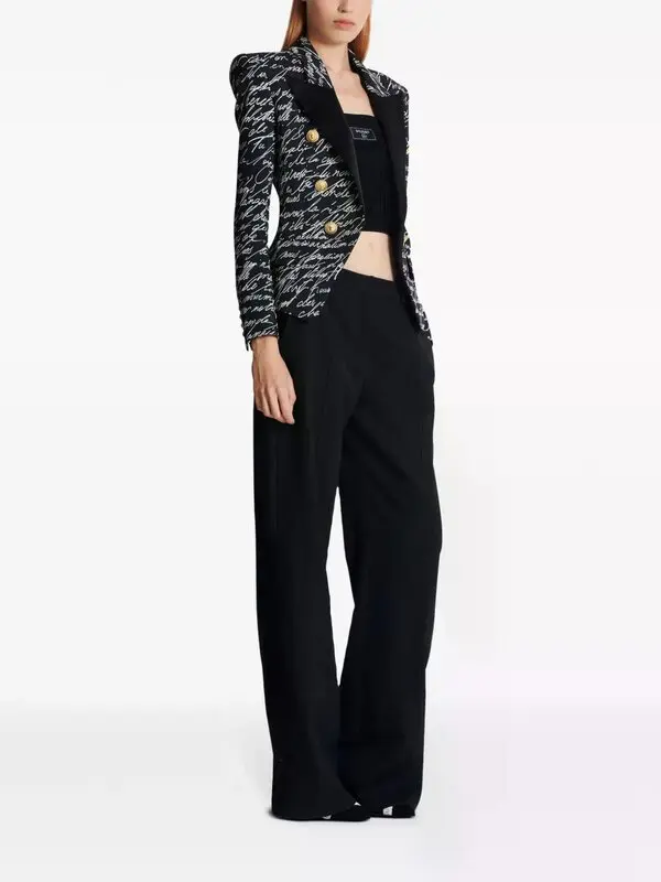 Balmain Love Letter Tailored Jacket