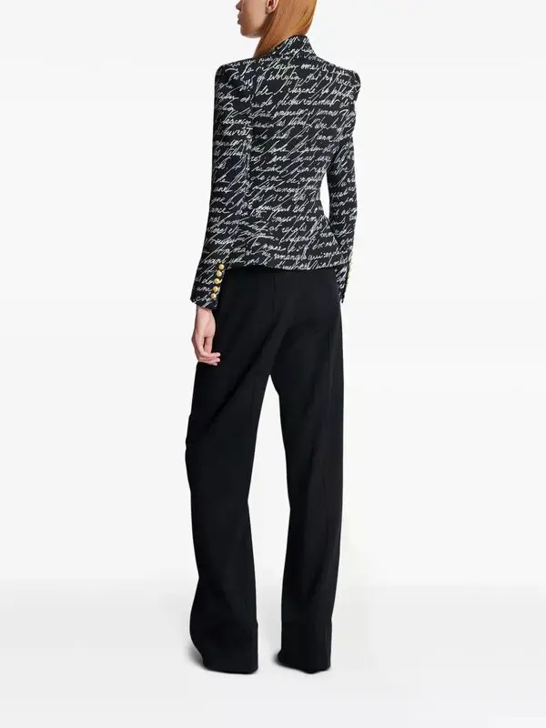 Balmain Love Letter Tailored Jacket