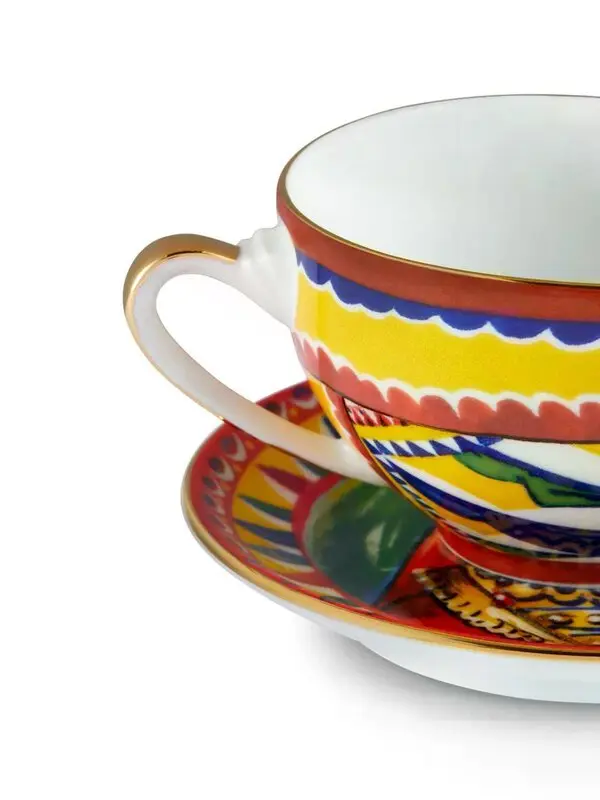 Dolce & Gabbana Carretto Siciliano Porcelain Tea Set