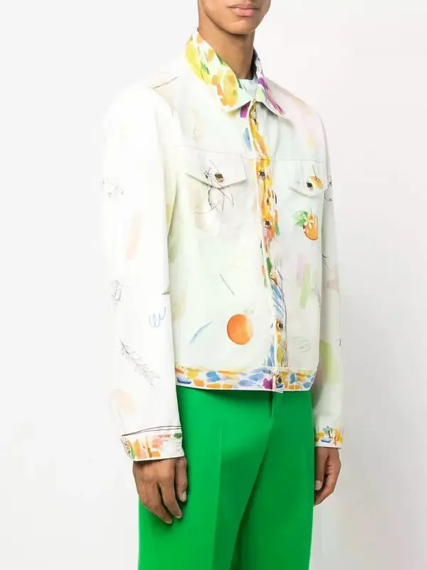 Casablanca Fruit-print Cotton Jacket