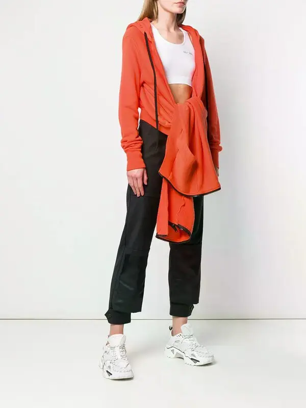 BEN TAVERNITI UNRAVEL PROJECT Tie-front Hooded Jacket