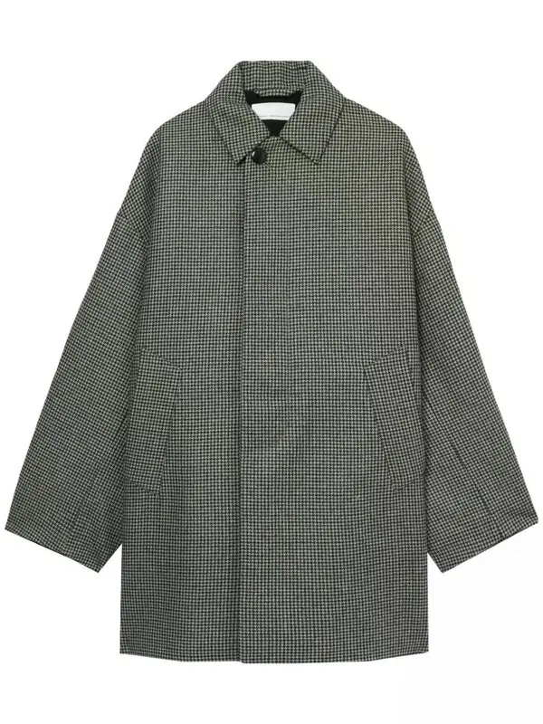Random Identities Check-print Coat