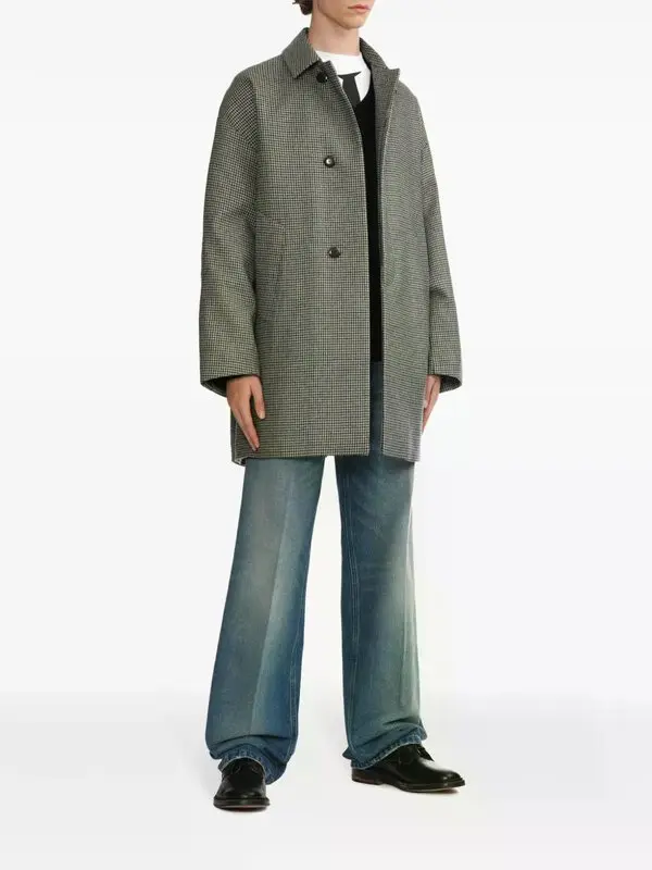 Random Identities Check-print Coat