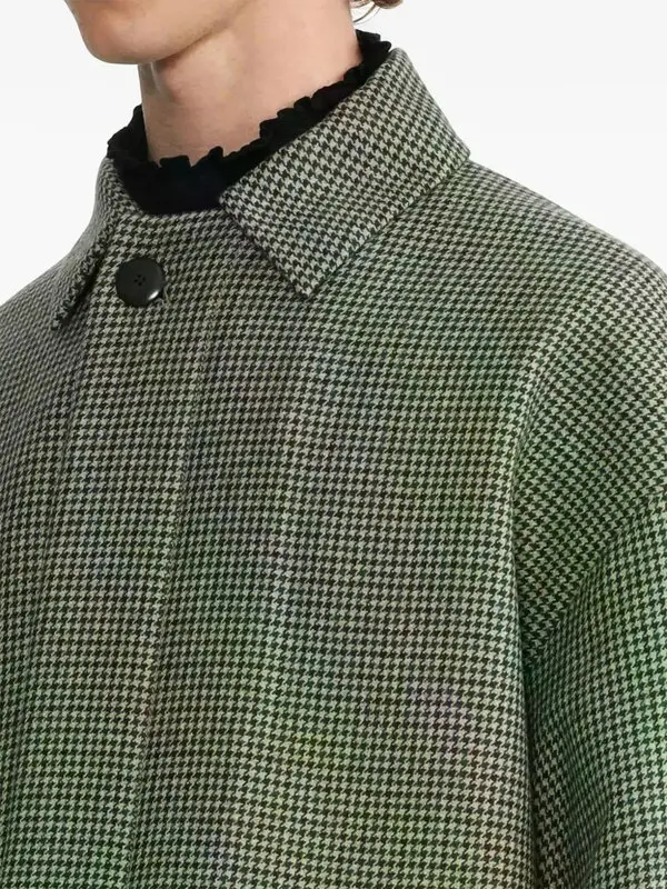 Random Identities Check-print Coat