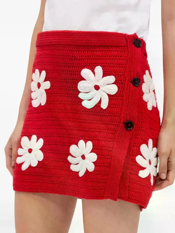MSGM Crochet Mini Skirt