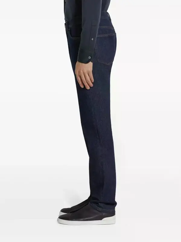 Zegna Roccia Rinse-washed Jeans - Blue