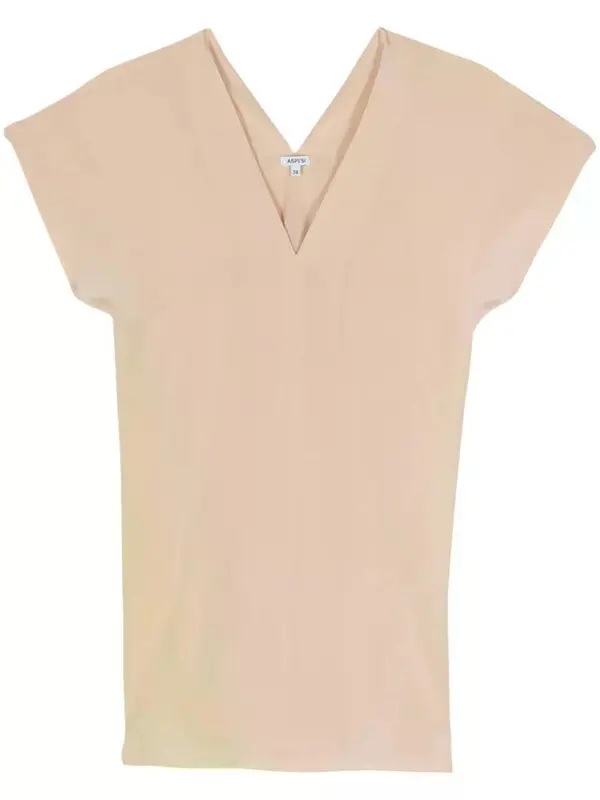 Aspesi V-neck Crepe Silk Blouse