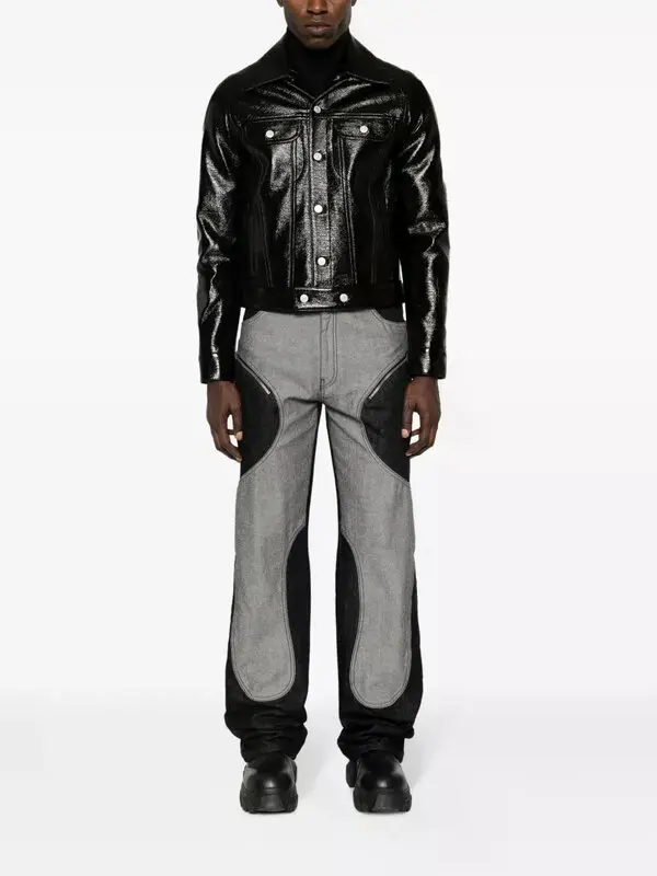 COURREGES Faux-leather Button-up Jacket