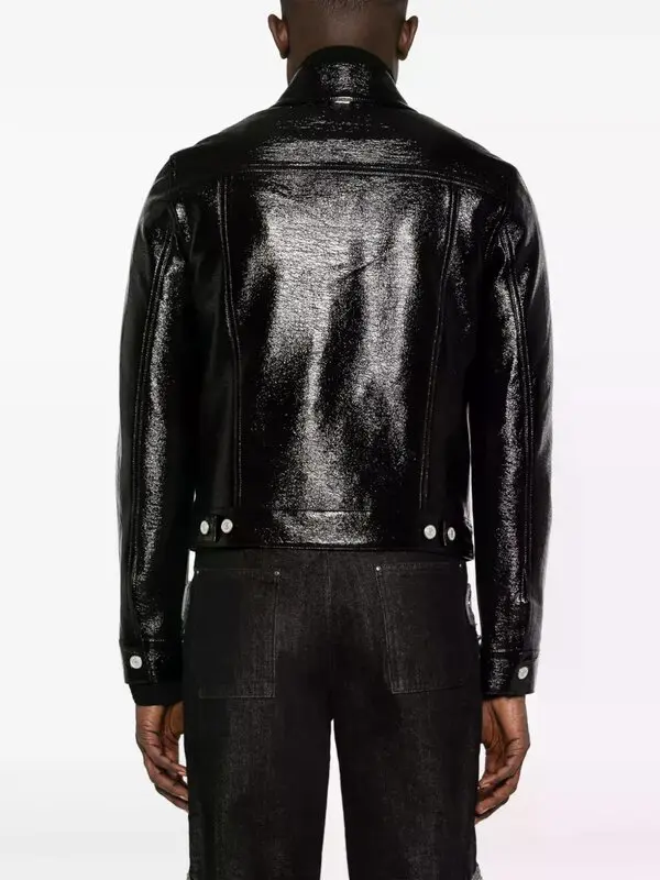COURREGES Faux-leather Button-up Jacket