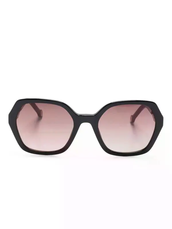 Carolina Herrera Hexagonal-frame Sunglasses - Black