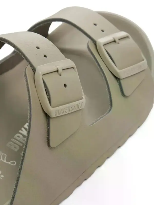 BIRKENSTOCK Arizona Exquisite Leather Sandals - Grey