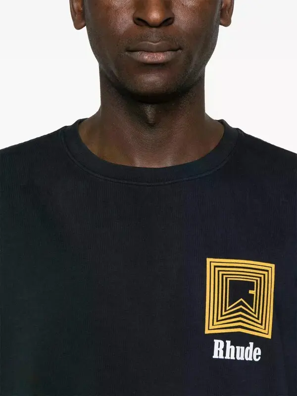 Rhude Chevron Logo Repeat Tee Vintage
