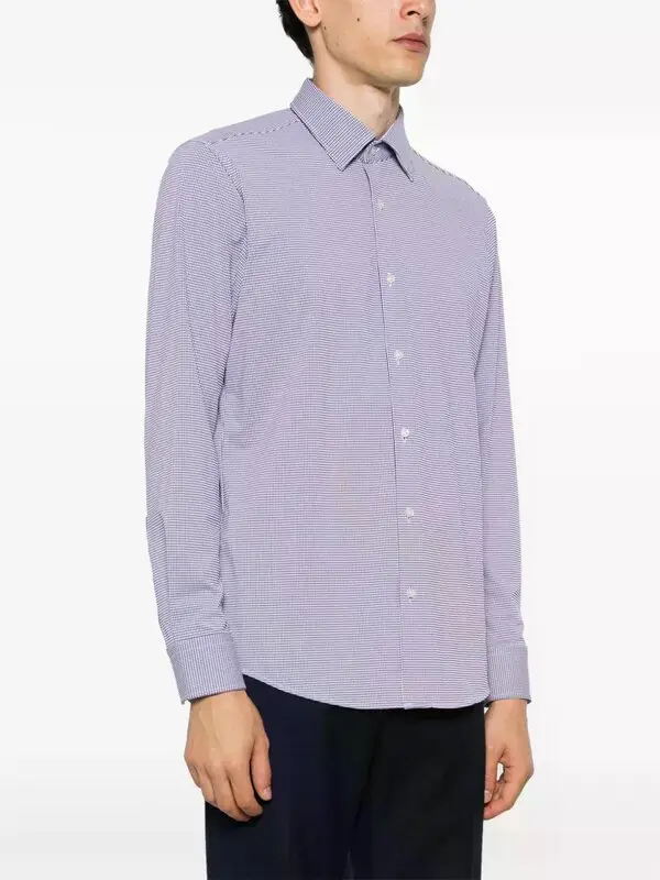 BOSS Check-pattern Long Sleeve Shirt
