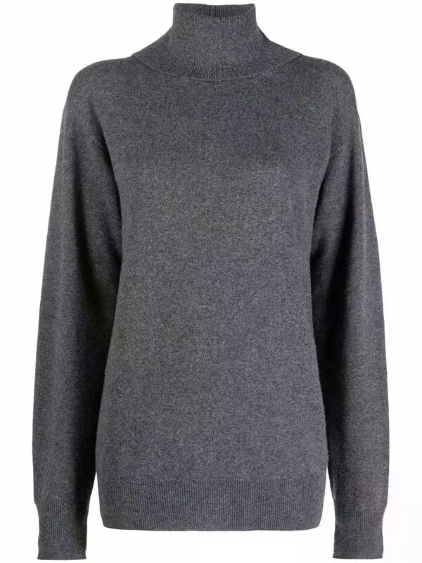JIL SANDER Roll-neck Cashmere Jumper - Grey
