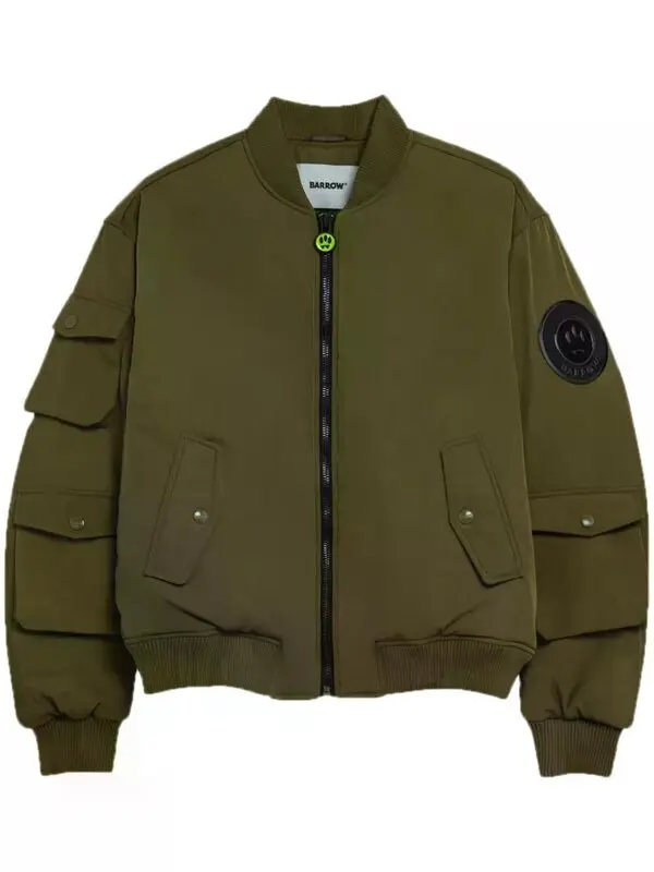 BARROW Logo-appliqué Bomber Jacket