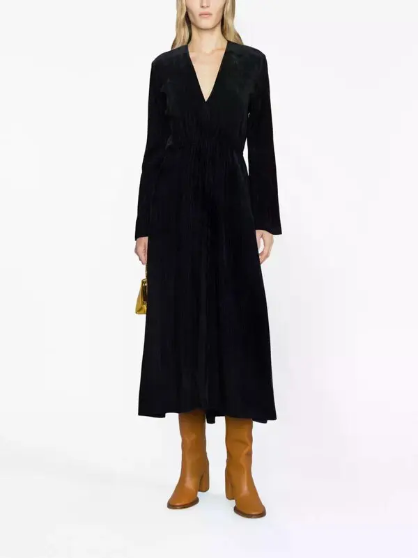 FORTE_FORTE Gathered Corduroy Dress