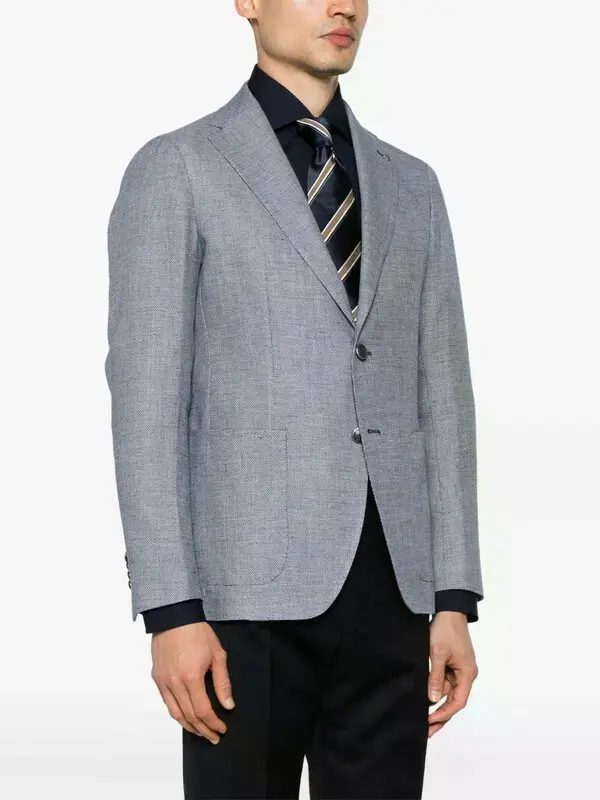 Tagliatore Textured Blazer - Blue