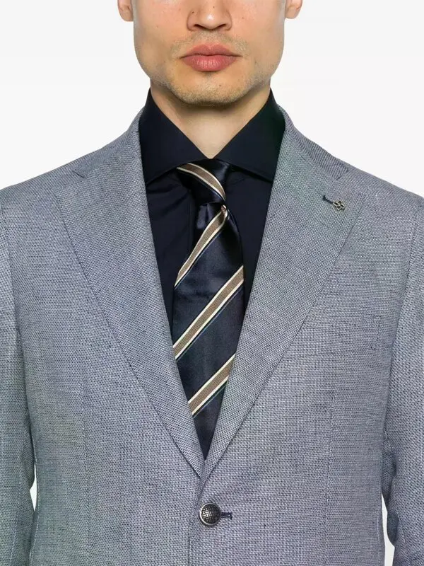 Tagliatore Textured Blazer - Blue