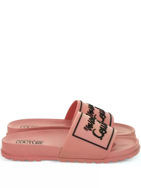 Versace Embossed Slides - Pink