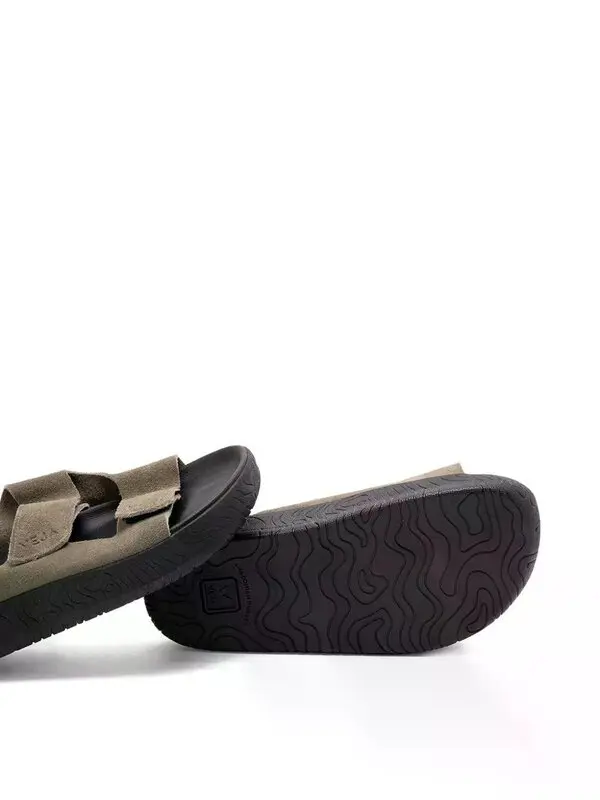 VEJA Dual-strap Suede Sandals - Green