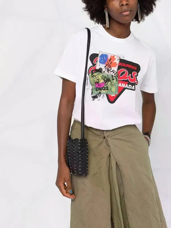 Dsquared2 Graphic Print Crew-neck T-shirt - White