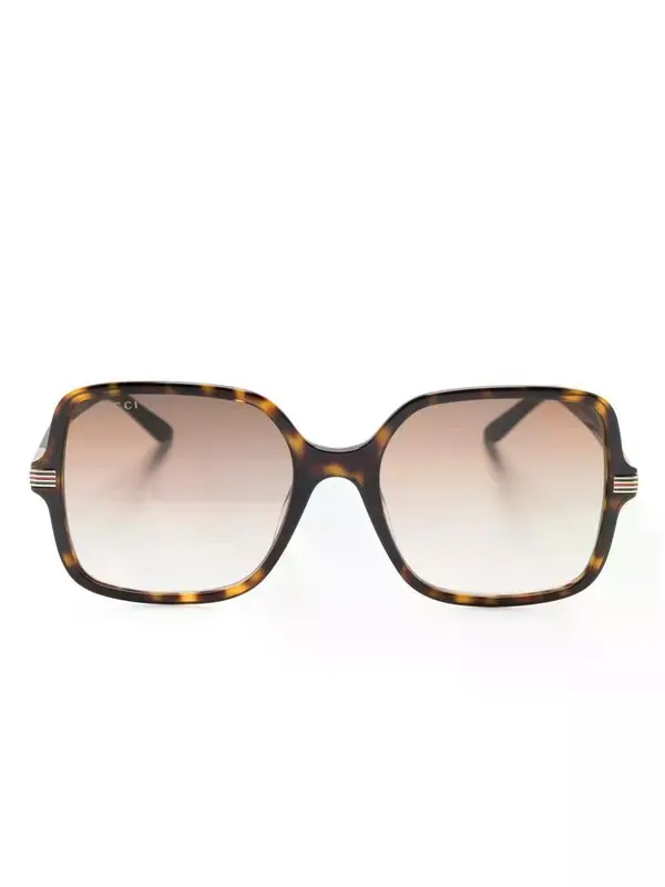 Gucci Oversize-frame Sunglasses - Brown