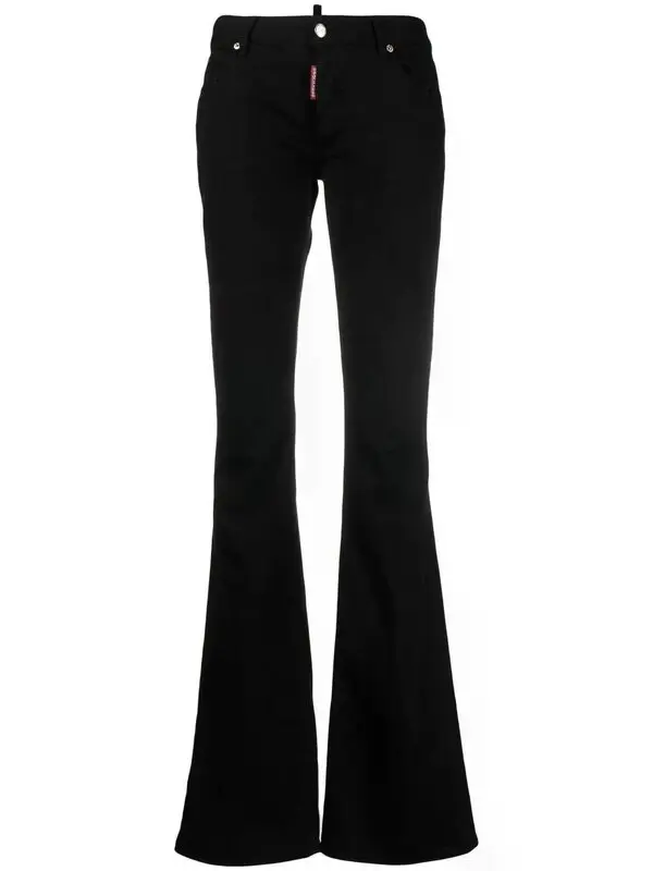 Dsquared2 Low-rise Flared Jeans - Black
