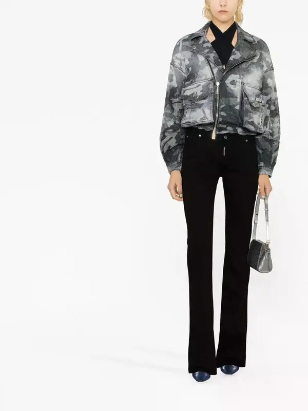 Dsquared2 Low-rise Flared Jeans - Black