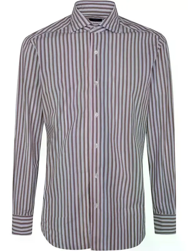 BARBA NAPOLI Striped Shirt