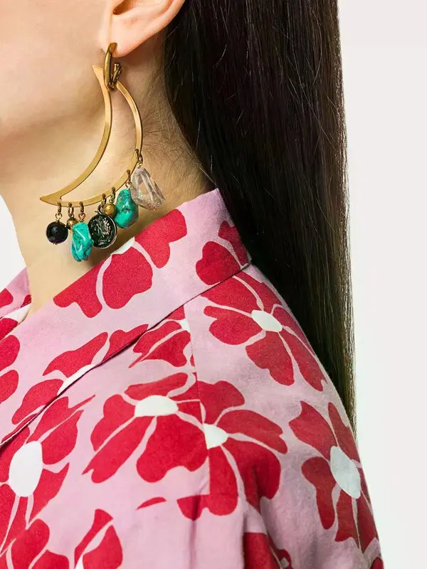 La DoubleJ Luna Pendant Earrings
