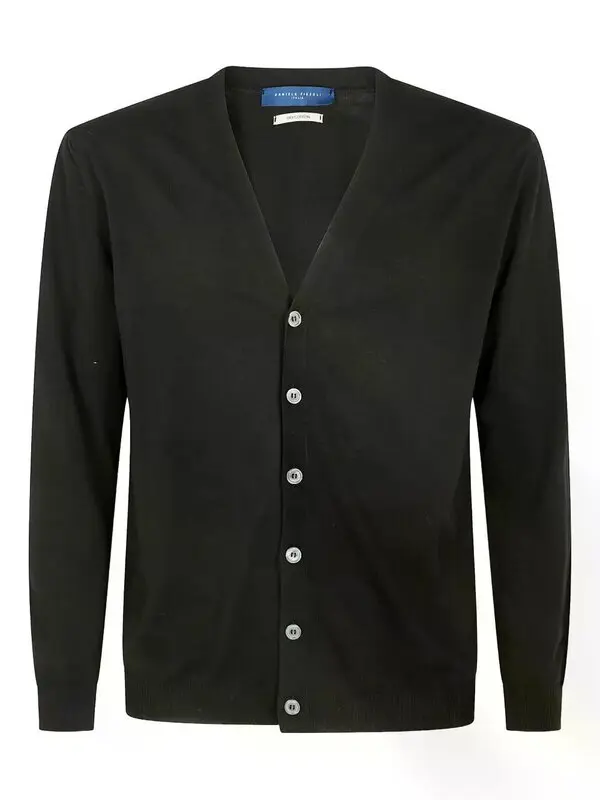 DANIELE FIESOLI V-neck Fine Knit Cardigan