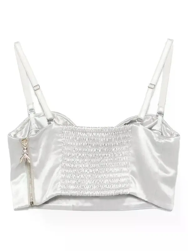 Patrizia Pepe Satined Bustier Top