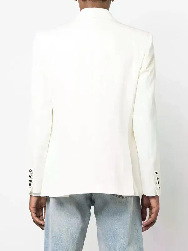 Casablanca Contrast-lapel Double-breasted Blazer