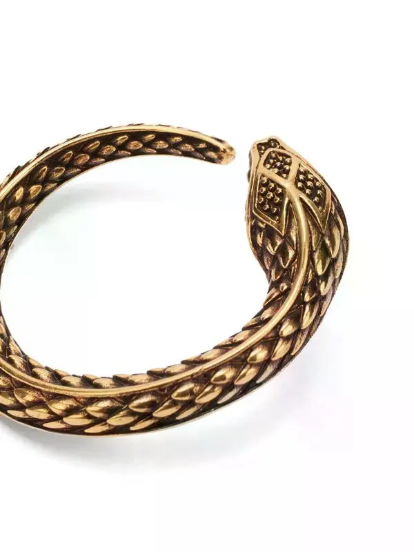 Roberto Cavalli Snake Motif Earrings