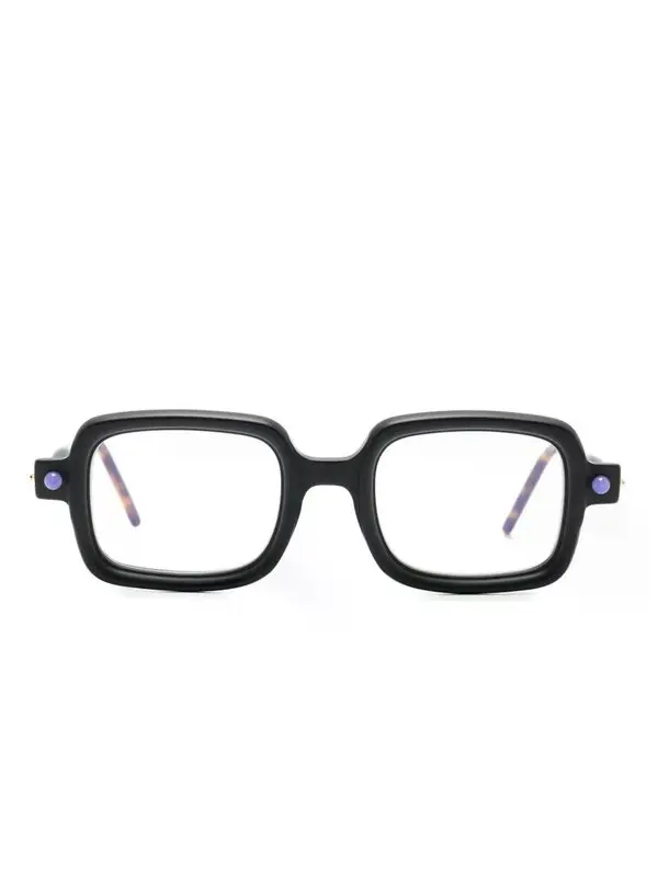 KUBORAUM P2 Square-frame Glasses - Black