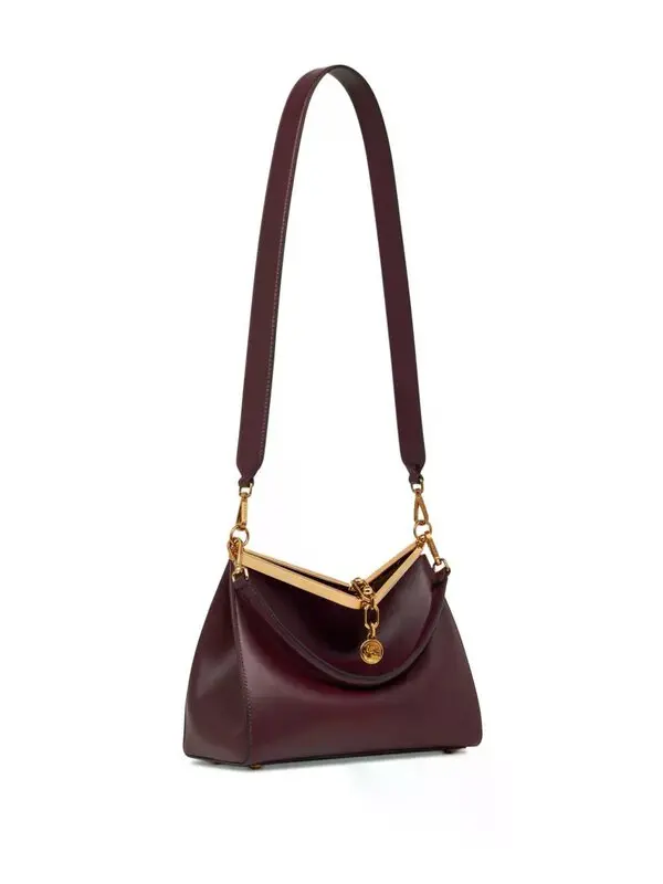 Etro Vela Leather Shoulder Bag - Red