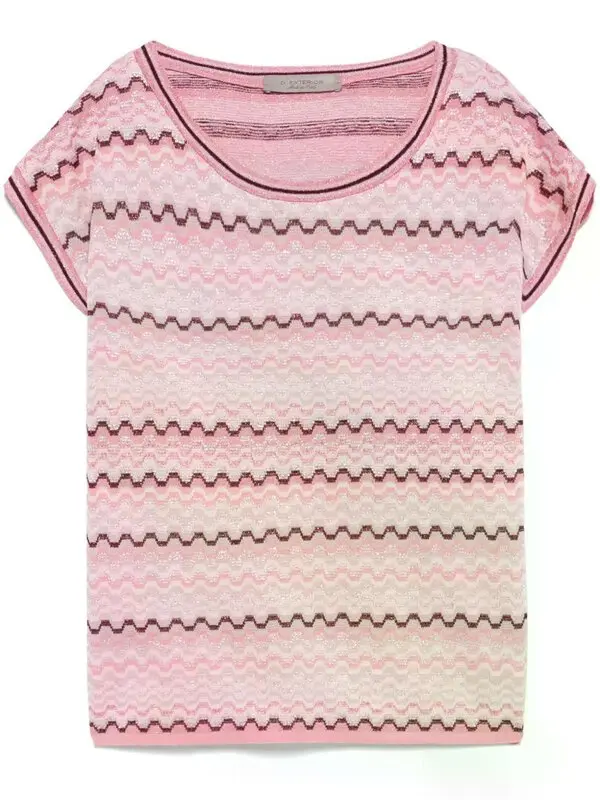 D.exterior Patterned Jacquard Top