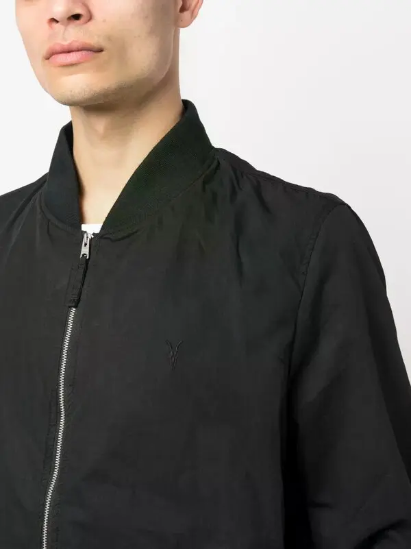 ALLSAINTS Bassett Ramskull Bomber Jacket - Black